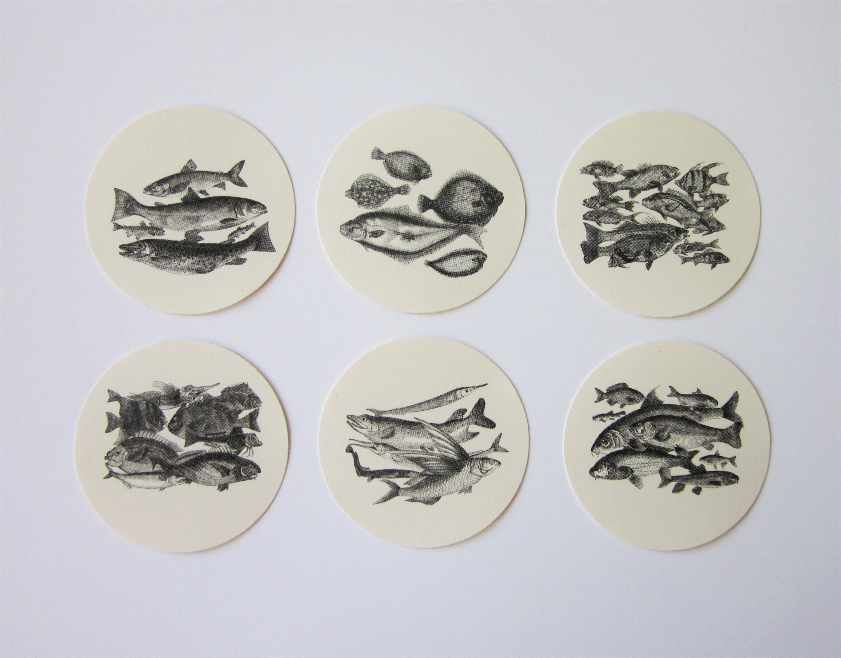 Fish Tags Round Gift Tags Set of 10 - Etsy UK