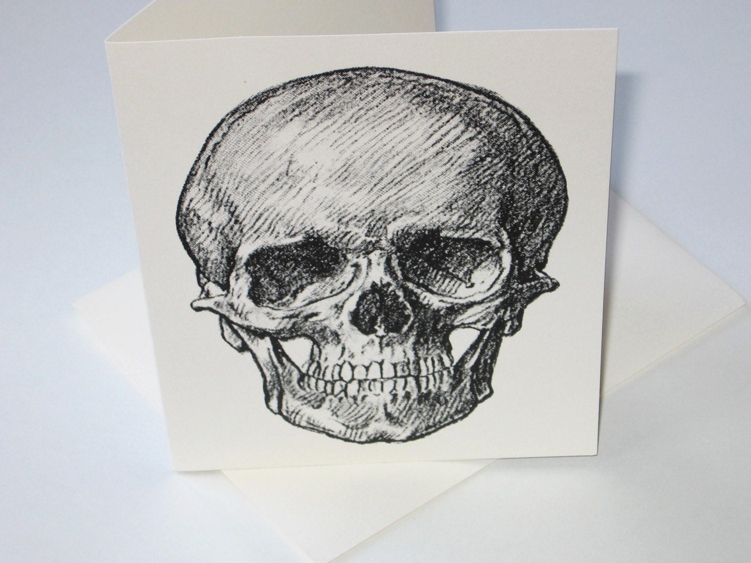 Skull Note Cards Set of 10 With Matching Envelopes - Etsy