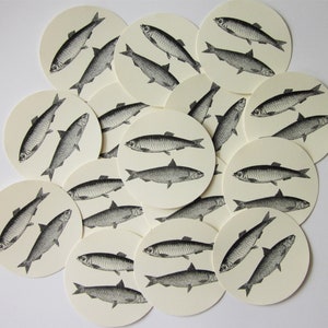 Fish Round Gift Tags Set of 10 - Etsy