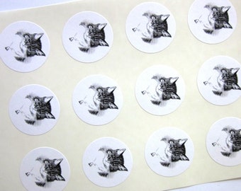Turkey Stickers One Inch Round Seals - Etsy