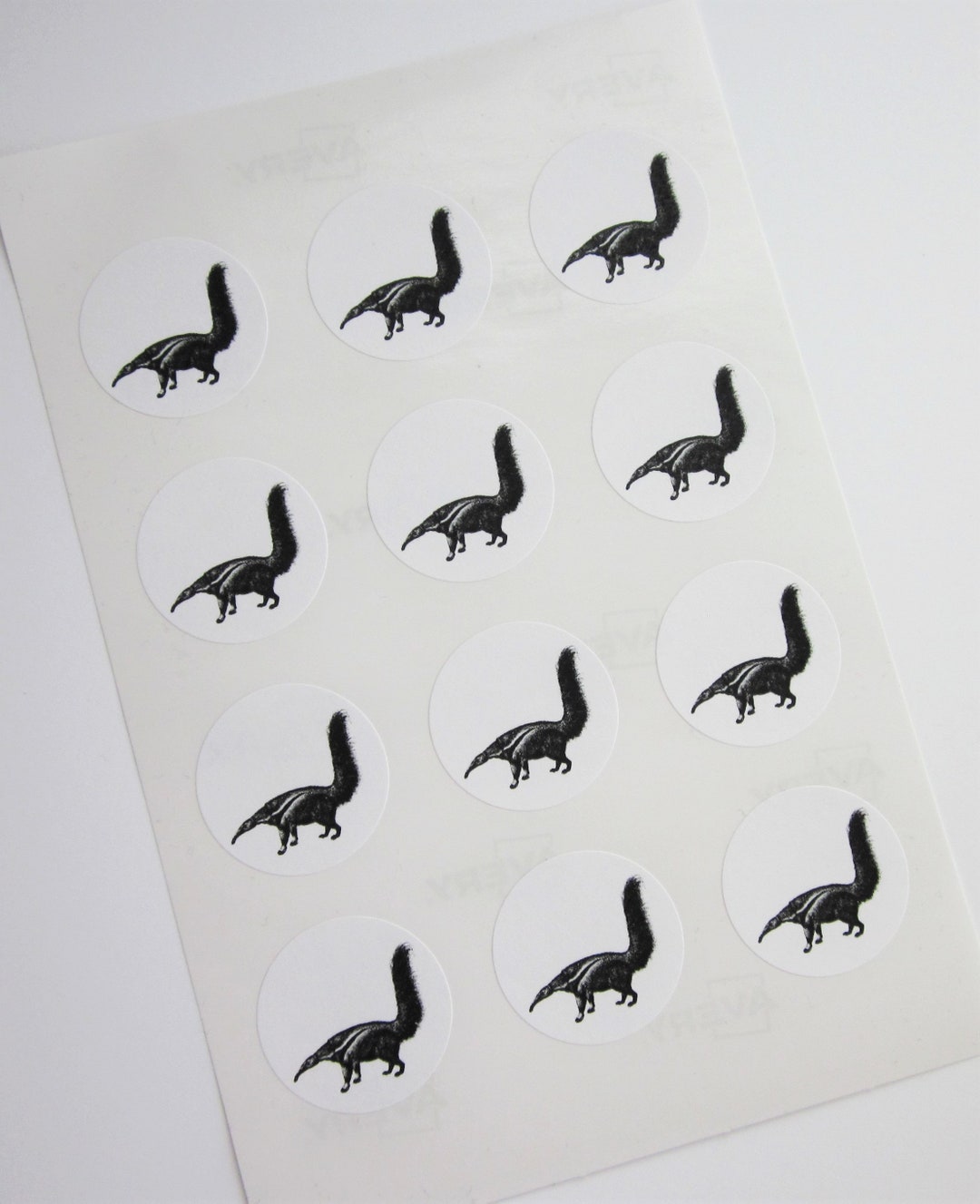 Anteater Stickers One Inch Round Seals - Etsy