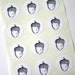 Acorn Stickers One Inch Round Seals - Etsy