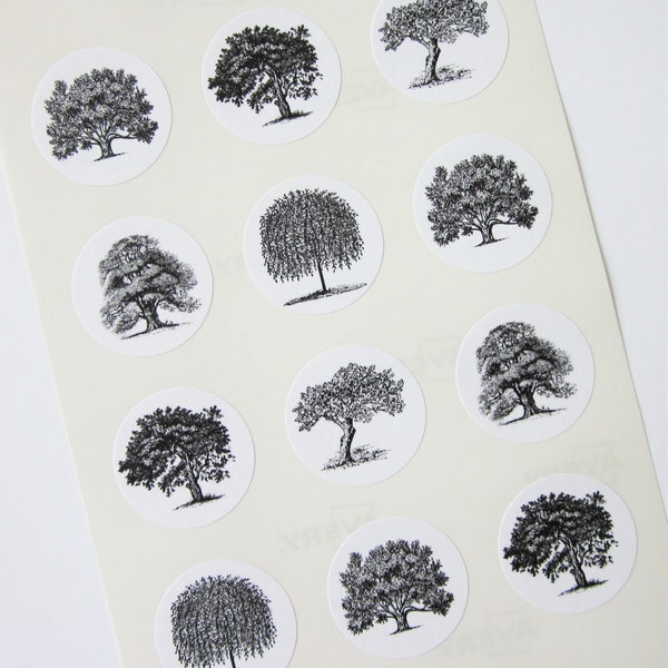 Tree Stickers - Etsy