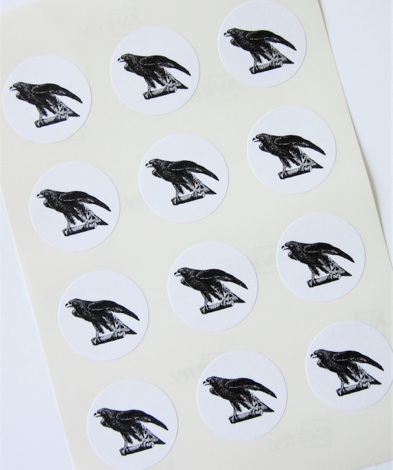 Eagle Stickers One Inch Round Seals - Etsy