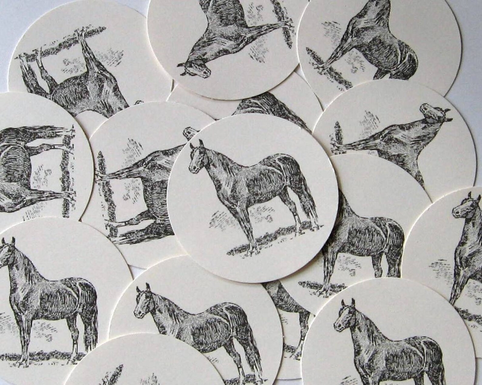 Horse Tags Round Gift Tags Set of 10 - Etsy