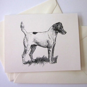 Jack Russell Terrier Dog Note Cards Stationery Set of 10 Cards in White ...