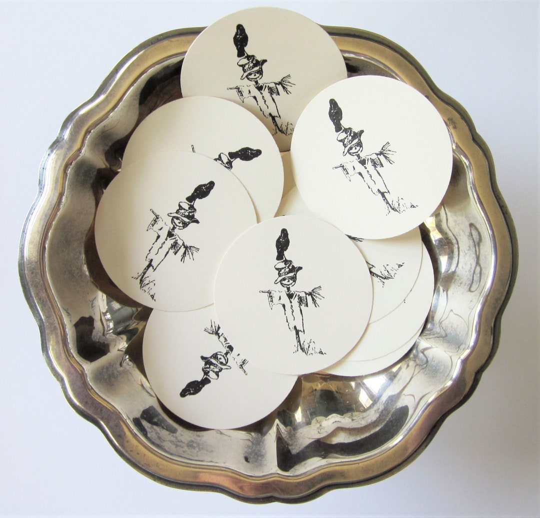 Scarecrow Tags Round Gift Tags Set of 10 - Etsy