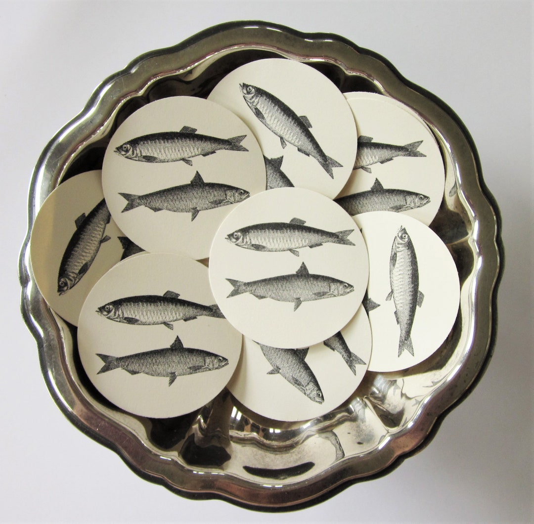 Fish Round Gift Tags Set of 10 - Etsy