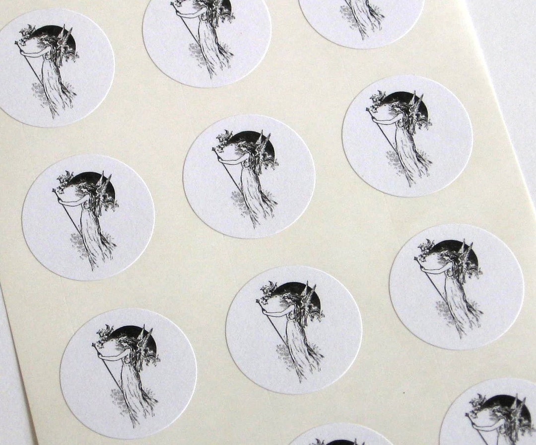 Fairy Stickers One Inch Round Seals - Etsy