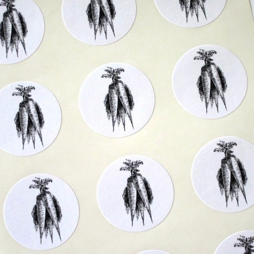 Botanical Branch Stickers One Inch Round Seals - Etsy