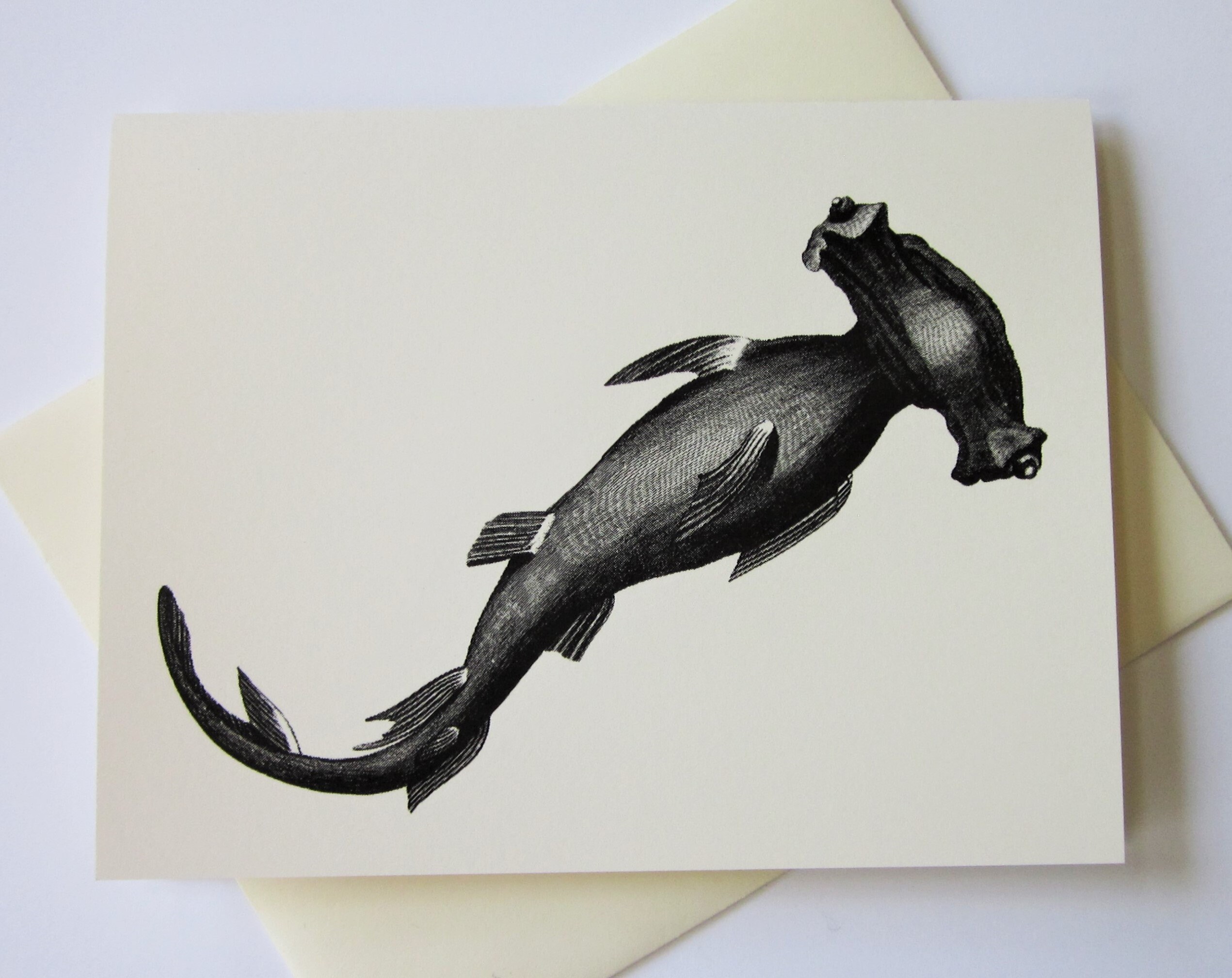 Hammerhead Shark Note Cards Stationery Set of 10 Cards in - Etsy