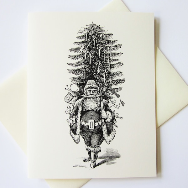 Santa Claus Card - Etsy