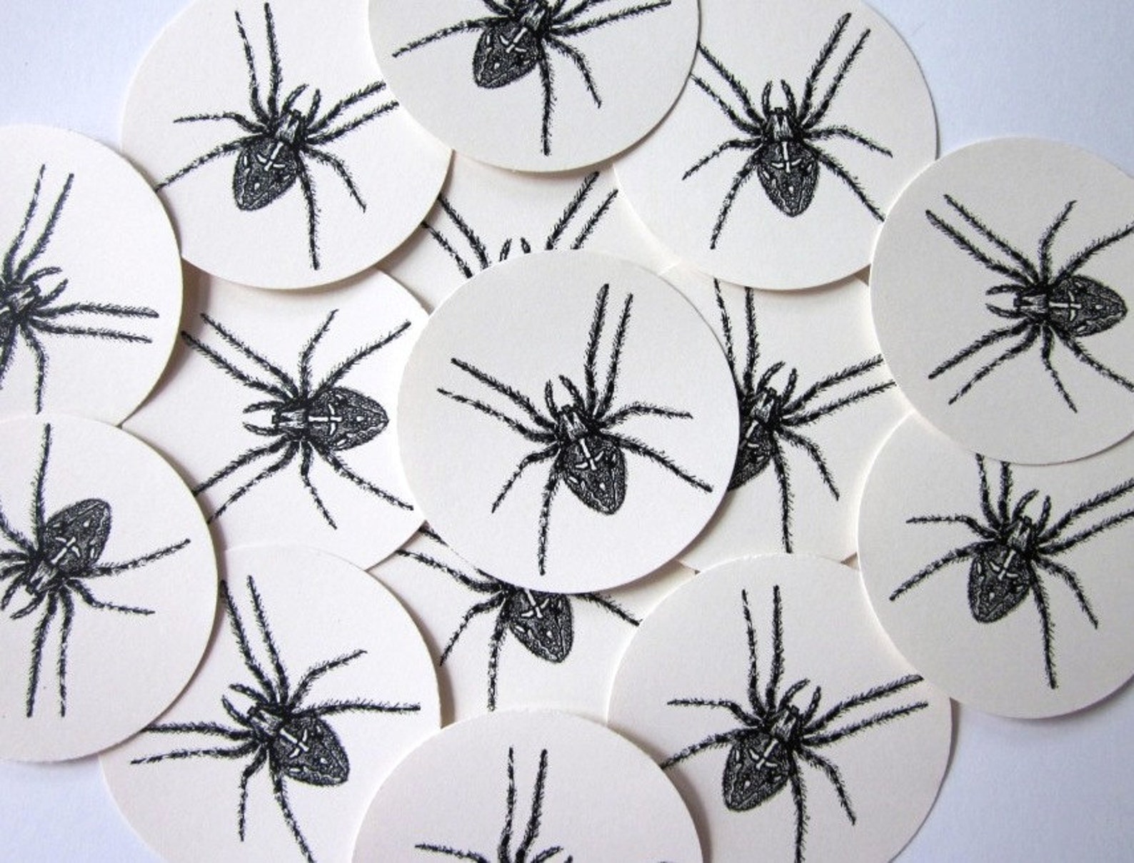 Spider Tags Round Gift Tags Set of 10 - Etsy