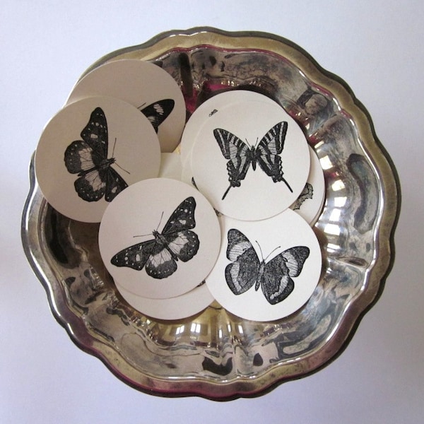 Butterfly Favor Tags - Etsy