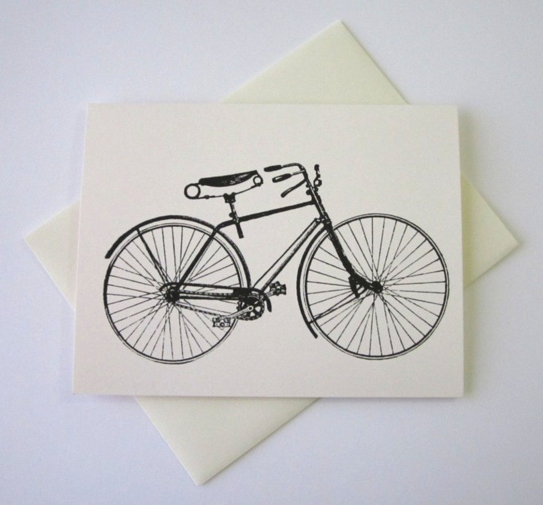 Bicycle Note Cards Stationery Set of 10 Cards - Etsy