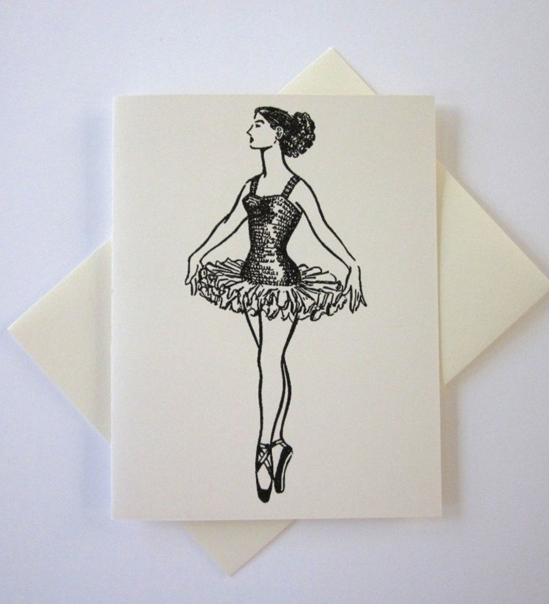 Ballerina Ballet Dancer Note Cards Set of 10 With Matching Envelopes - Etsy