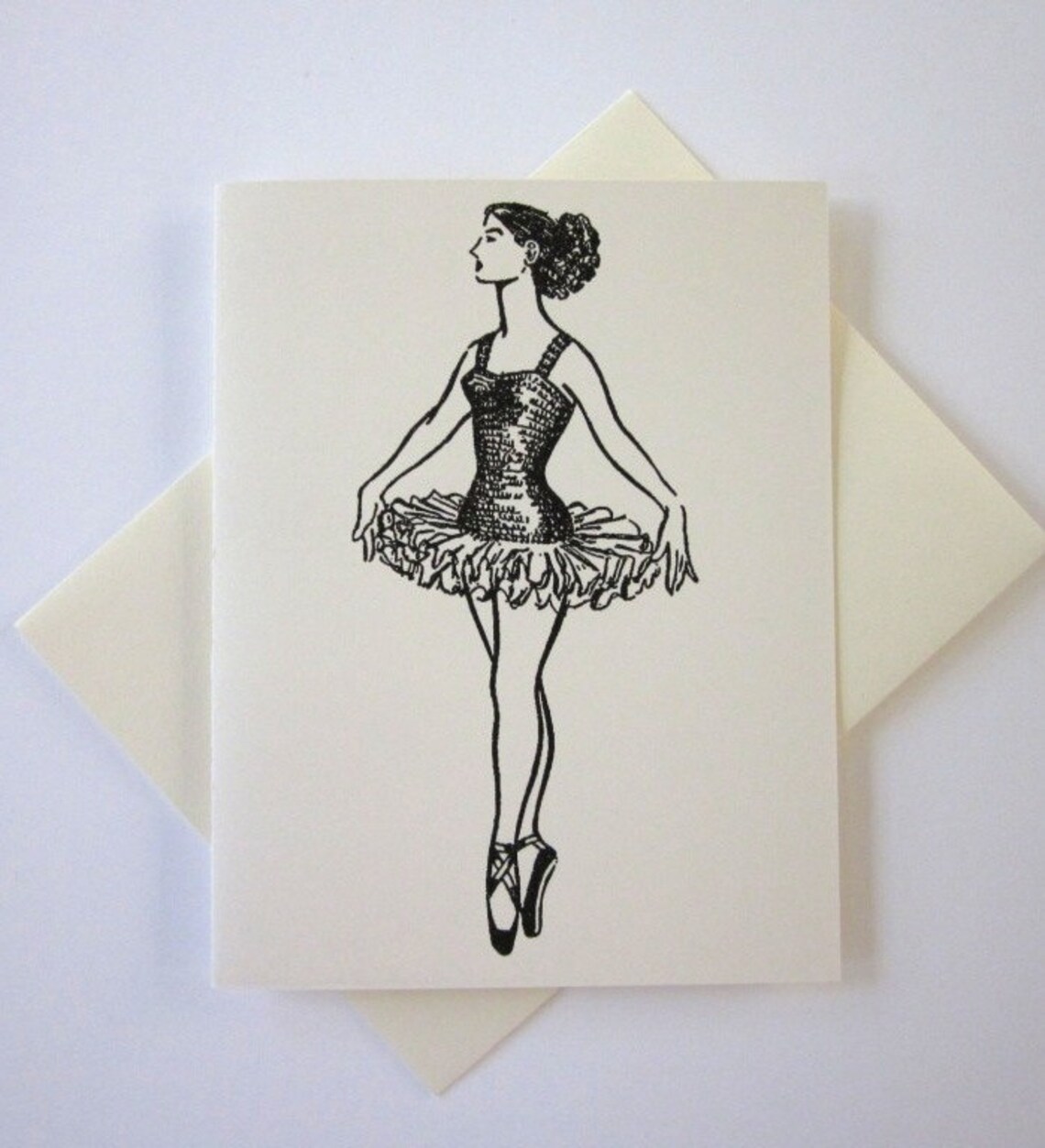 Ballerina Ballet Dancer Note Cards Set of 10 With Matching Envelopes - Etsy