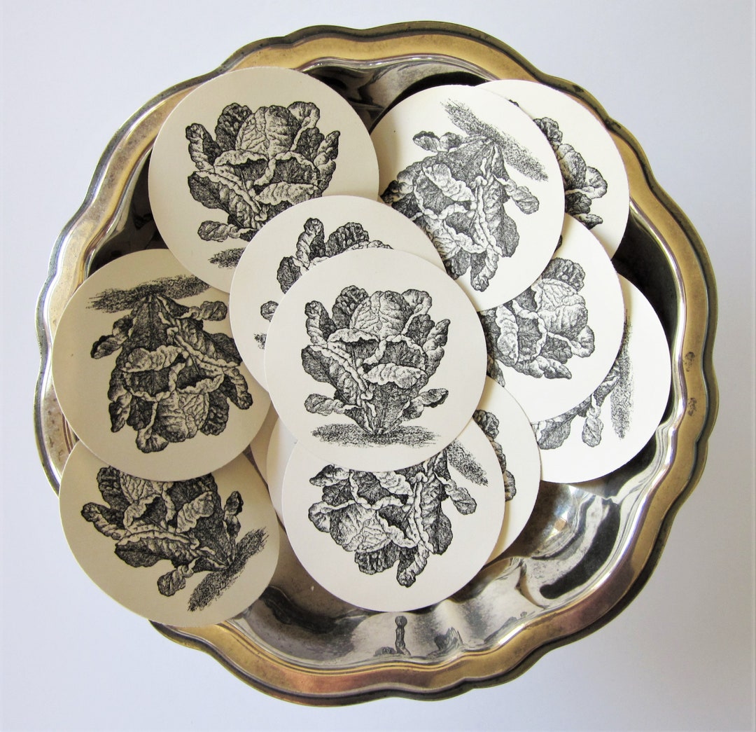 Cabbage Lettuce Tags Round Gift Tags Set of 10 - Etsy