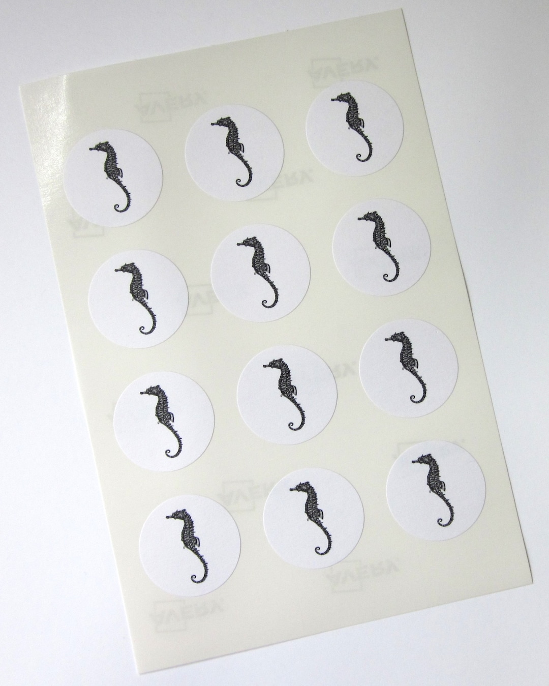 Seahorse Stickers One Inch Round Seals - Etsy