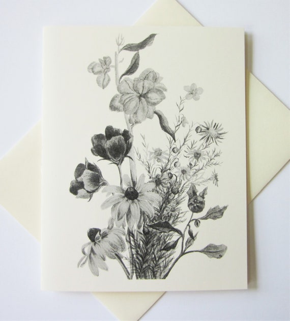 Wildflower Note Cards Set of 10 With Matching Envelopes - Etsy