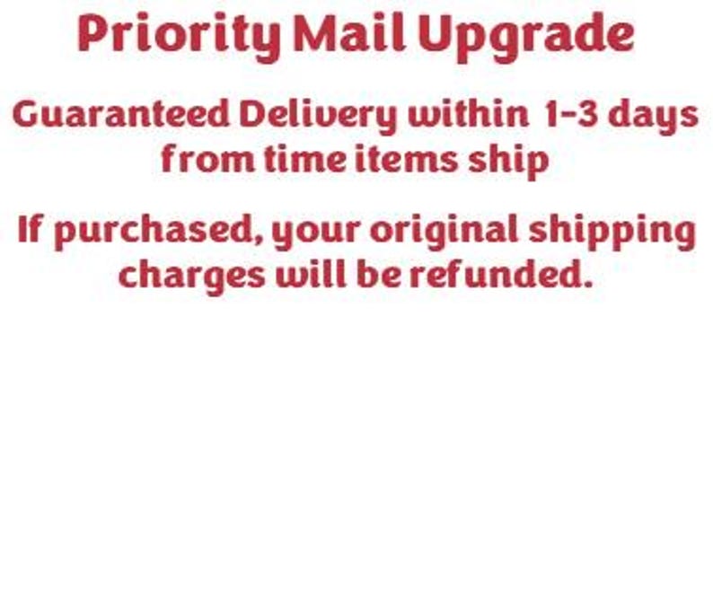 Priority Mail Upgrade - Etsy