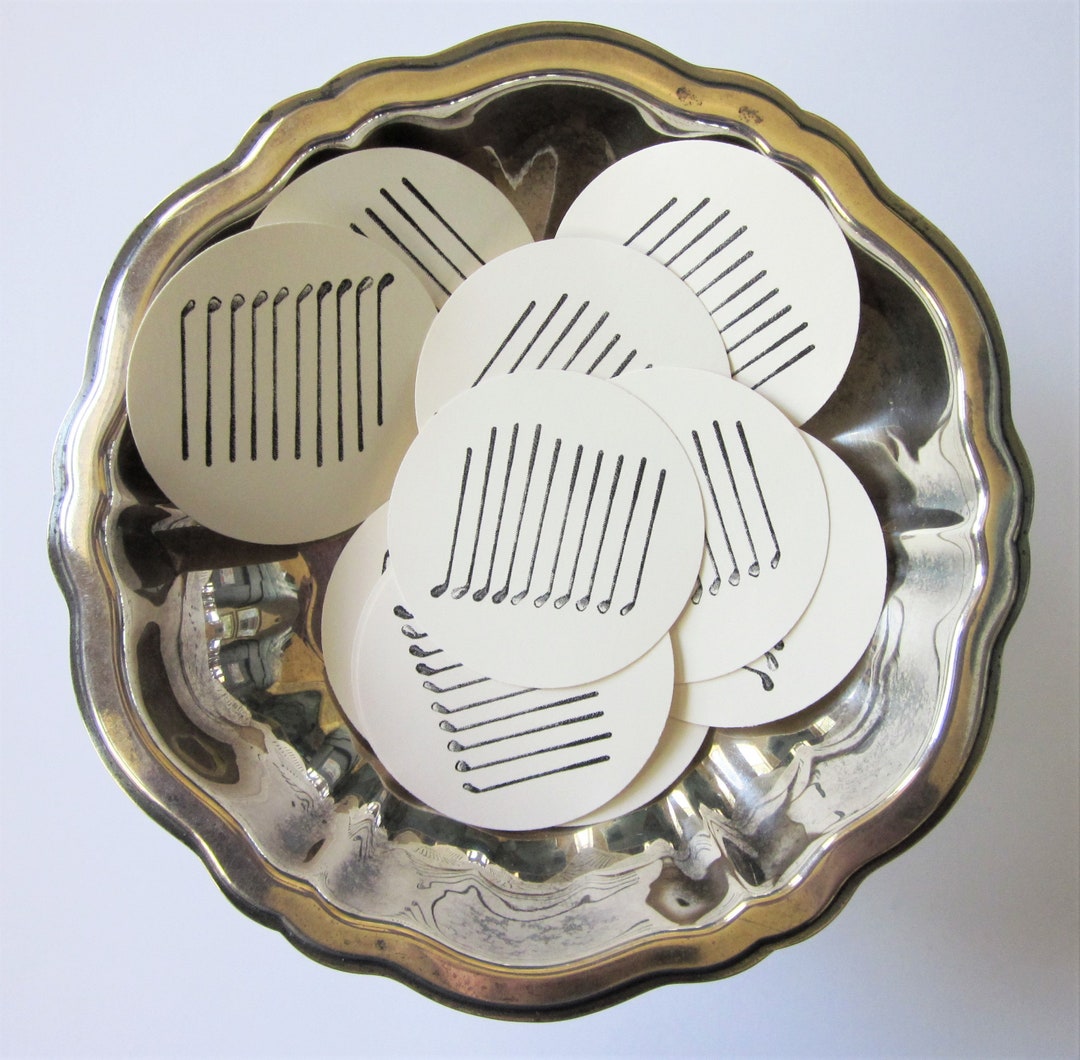 Golf Club Tags Round Paper Gift Tags Set of 10 - Etsy