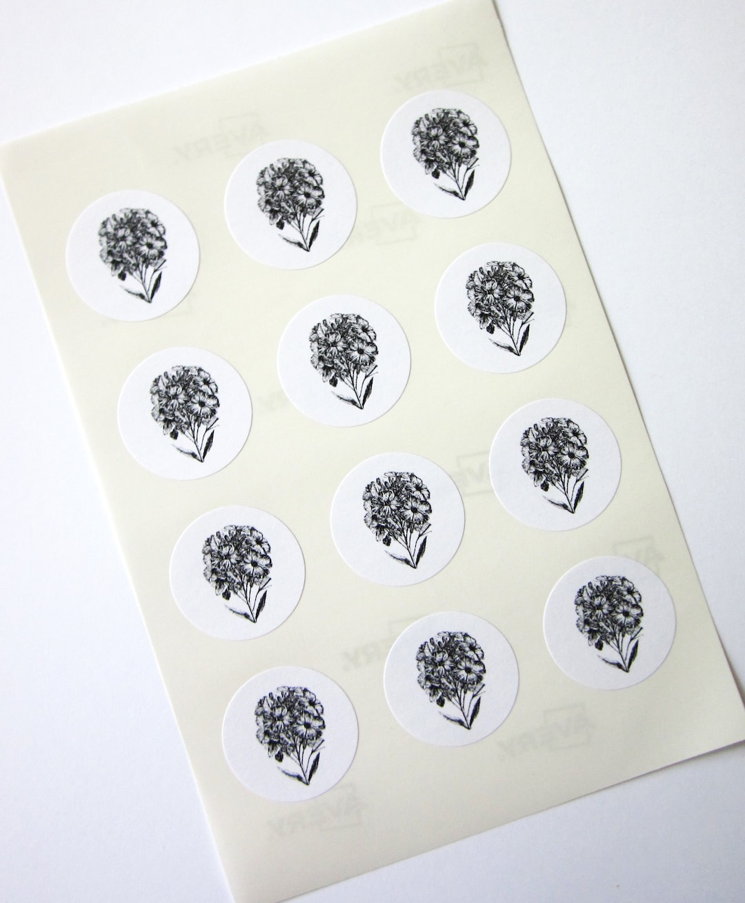 Wallflower Flower Floral Stickers One Inch Round Seals - Etsy