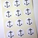 Anchor Stickers One Inch Round Seals - Etsy
