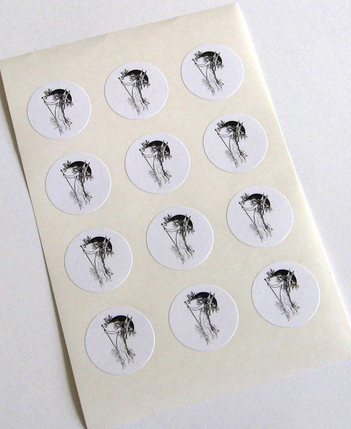 Fairy Stickers One Inch Round Seals - Etsy