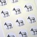 Donkey Burro Stickers One Inch Round Seals - Etsy