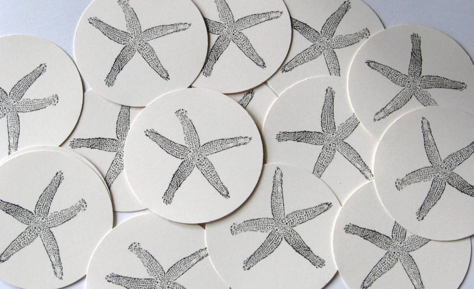 Starfish Tags Round Gift Tags Set of 10 - Etsy