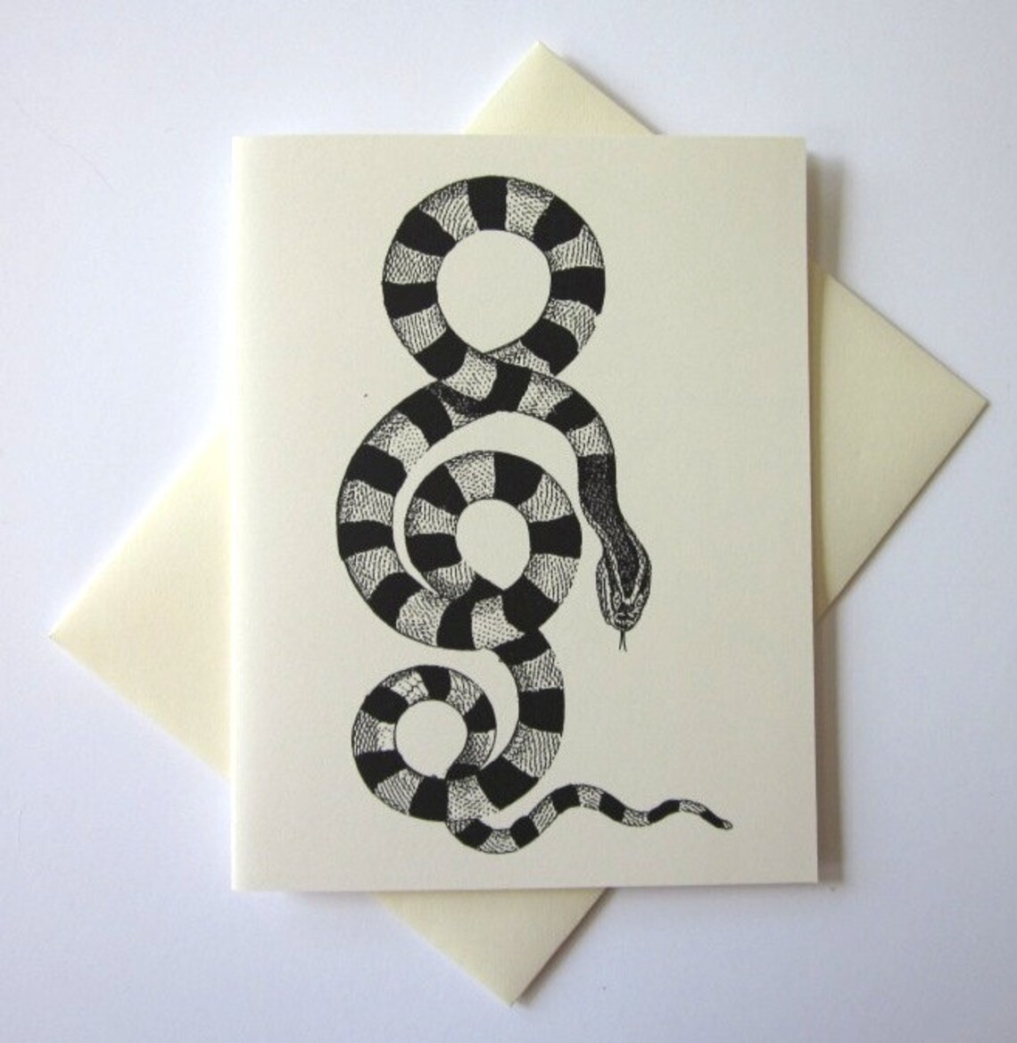 Snake Note Cards Set of 10 With Matching Envelopes - Etsy