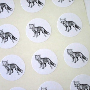 Fox Tags Round Gift Tags Set of 10 - Etsy
