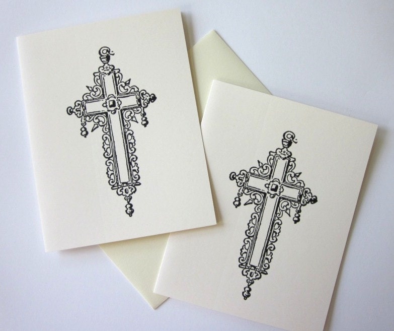 Cross Note Cards Stationery Set of 10 Cards | Etsy