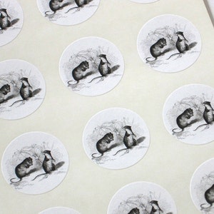 Mice Mouse Stickers One Inch Round Seals - Etsy