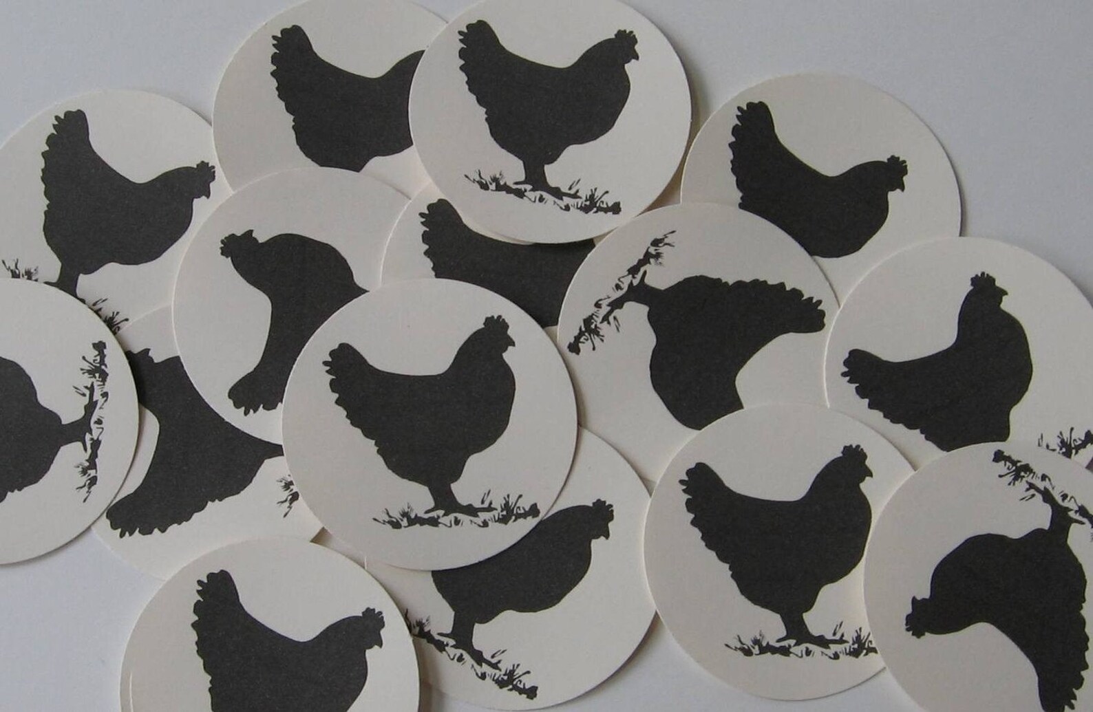 Chicken Tags Round Gift Tags Set of 10 | Etsy