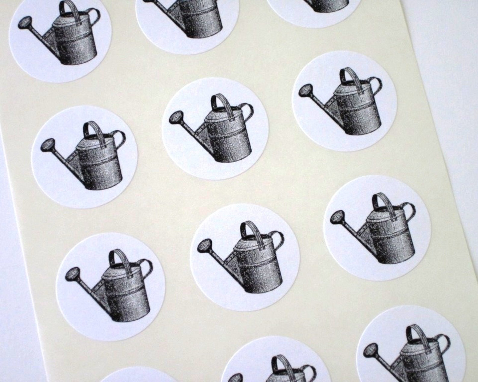 Watering Can Tags Round Gift Tags Set of 10 - Etsy