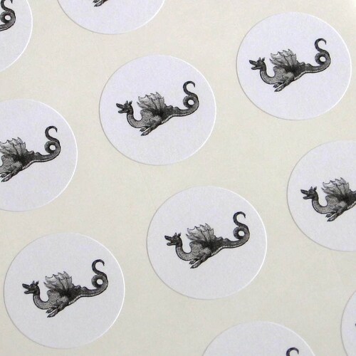 Bee Stickers One Inch Round Seals - Etsy