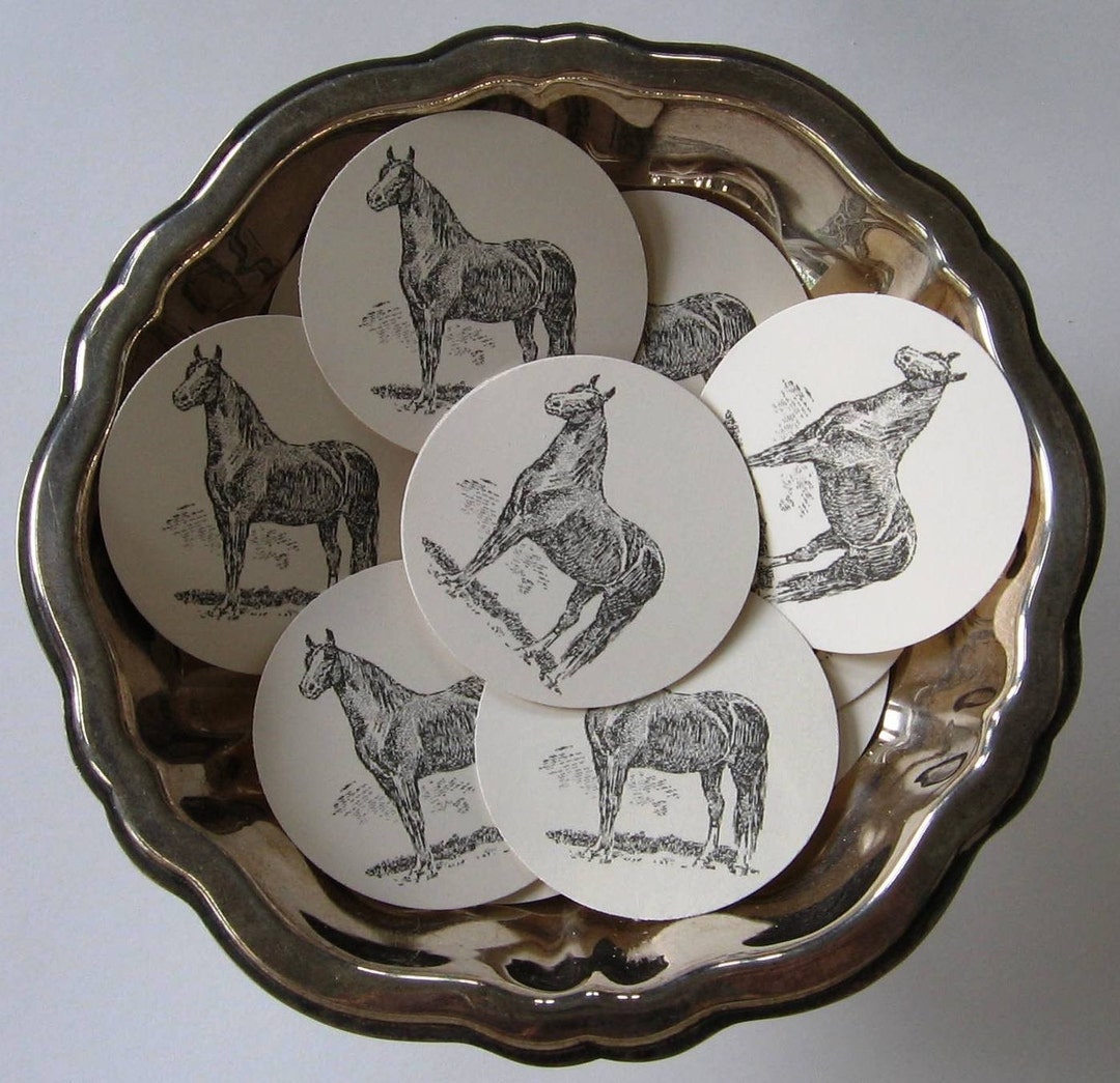 Horse Tags Round Gift Tags Set of 10 - Etsy
