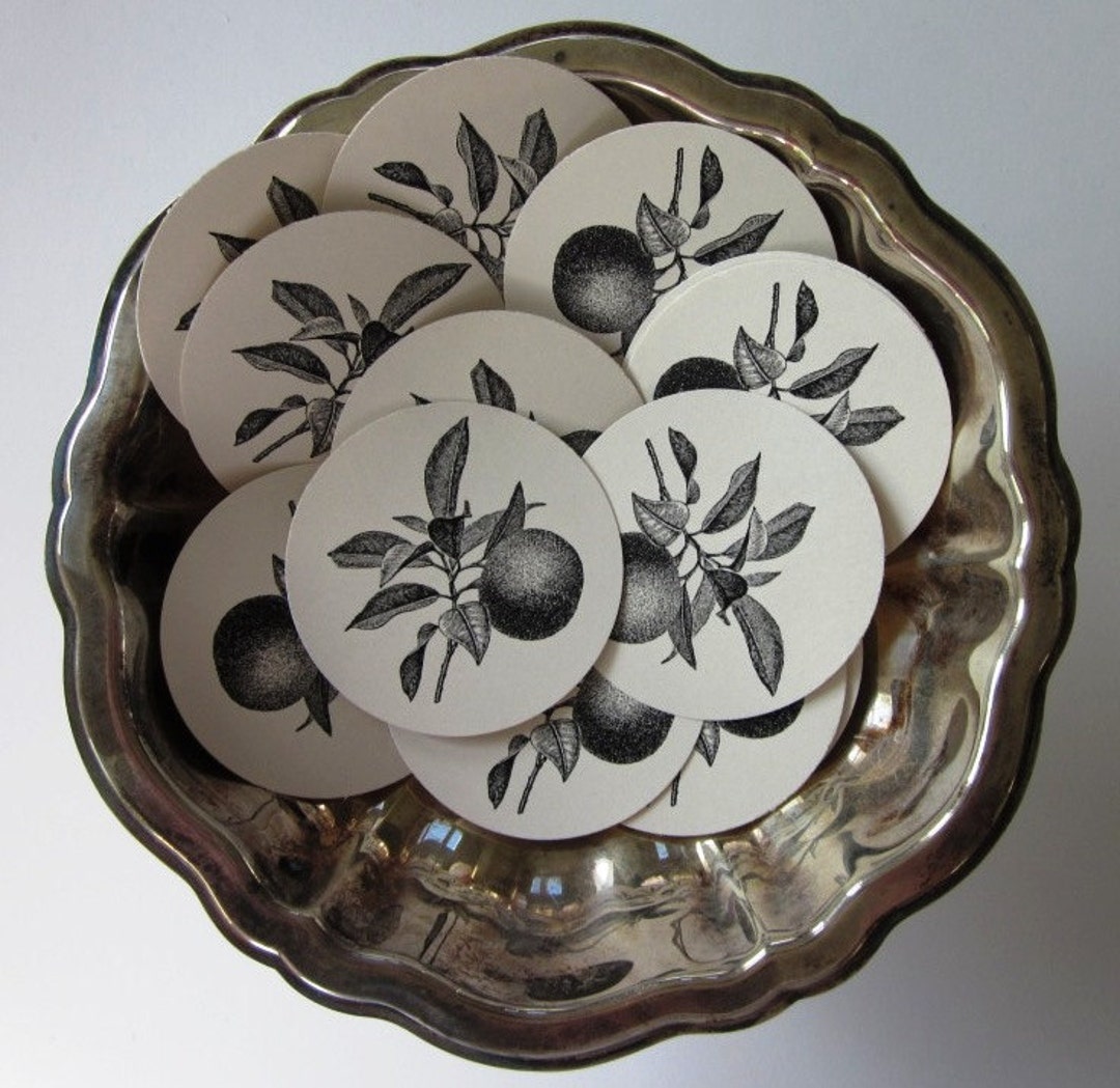 Orange Blossom Tags Round Gift Tags Set of 10 - Etsy