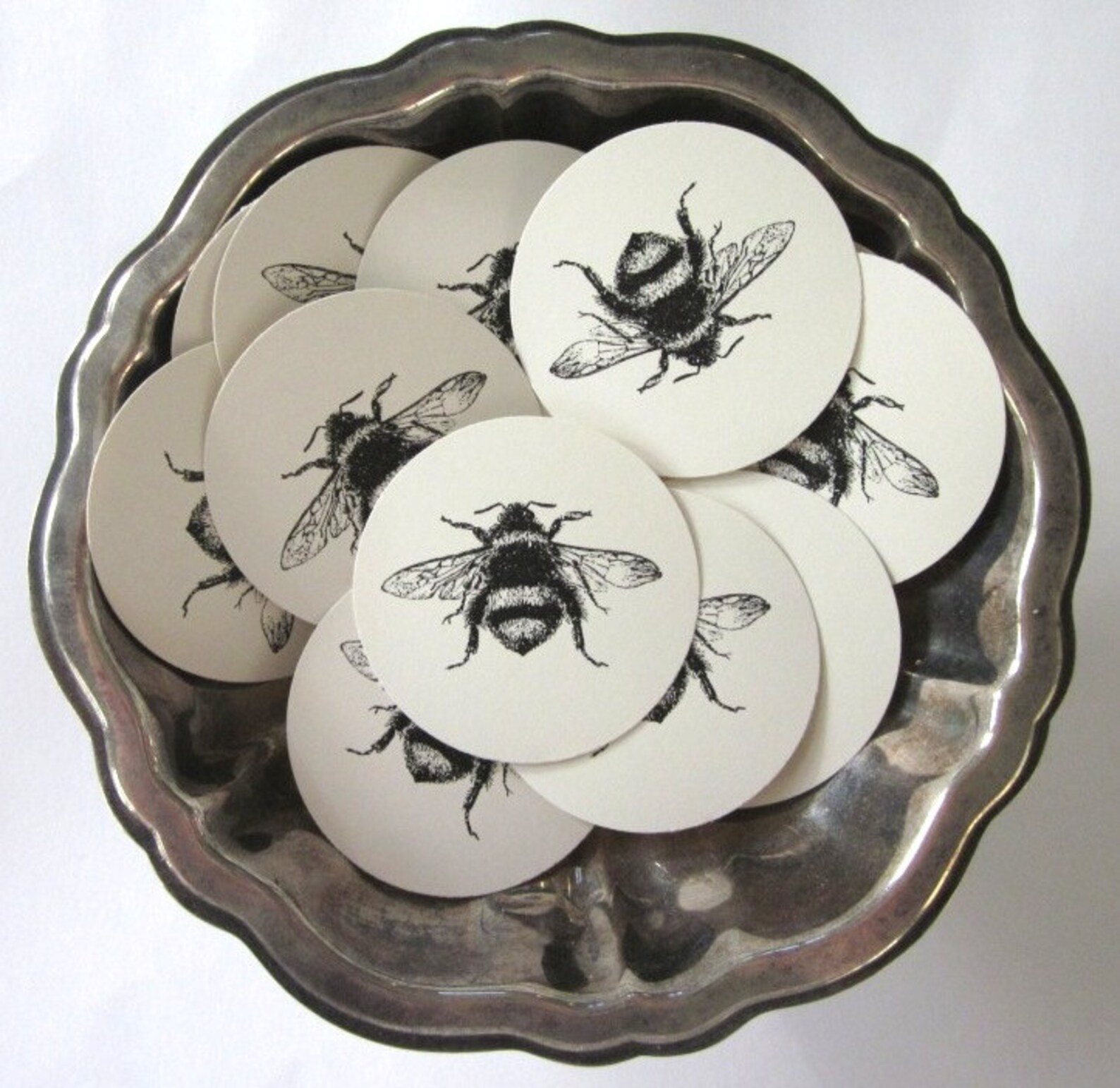 Bumblebee Tags Round Paper Gift Tags Set of 10 - Etsy