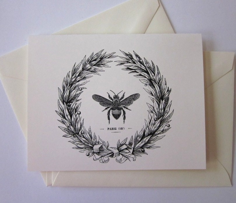 Bee Note Cards Set of 10 With Matching Envelopes - Etsy