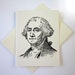President George Washington Cards Set of 10 in White or Light Ivory ...