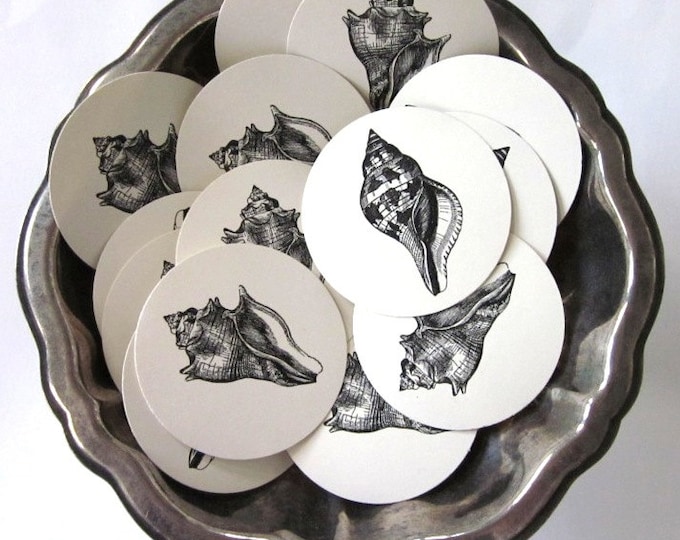 Lobster Tags Round Paper Gift Tags Set of 10 - Etsy