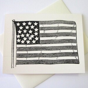 American Flag Note Cards Stationery Set of 10 Cards With Matching ...
