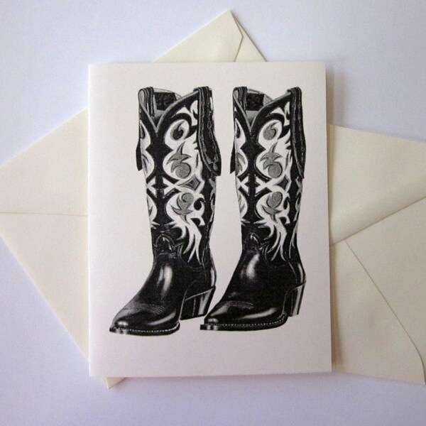 Western Cowboy Note Cards - Etsy
