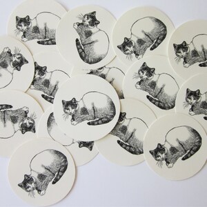 Cat Tags Round Gift Tags Set of 10 - Etsy
