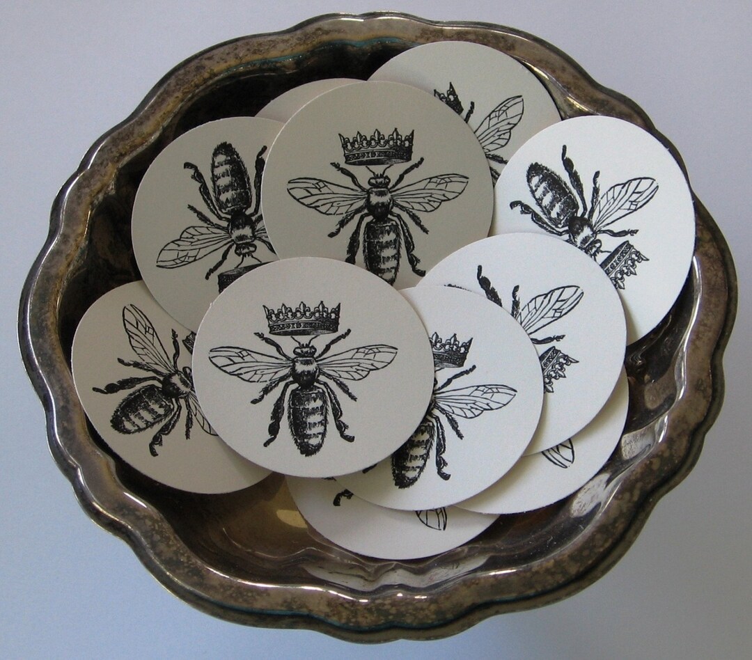 Queen Bee Tags Round Gift Tags Set of 10 - Etsy