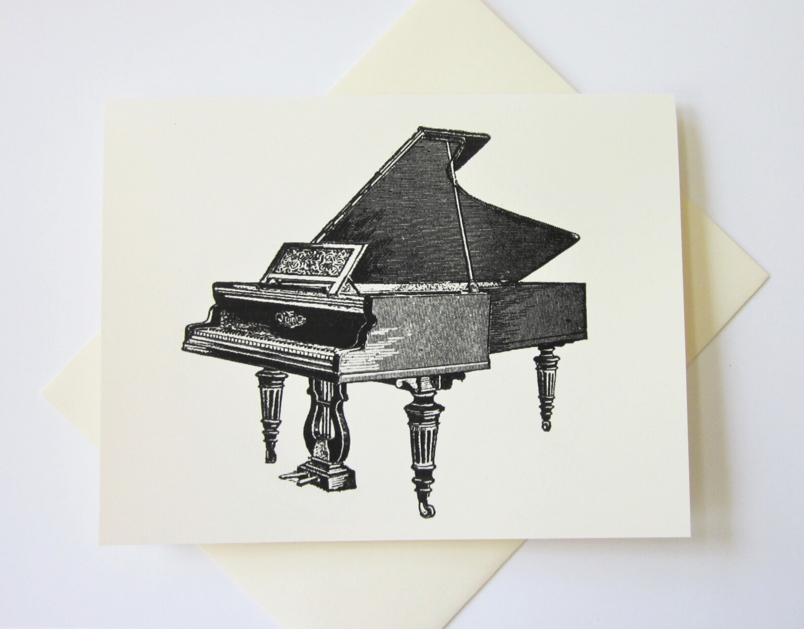 Piano Note Cards Set of 10 With Matching Envelopes - Etsy