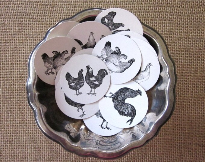 Bee Tags Round Paper Gift Tags Set of 10 - Etsy